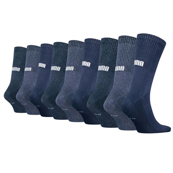 Puma Sportsokken Cushioned New Generation 9-pack Blue Combo - 1Dagactie.nl